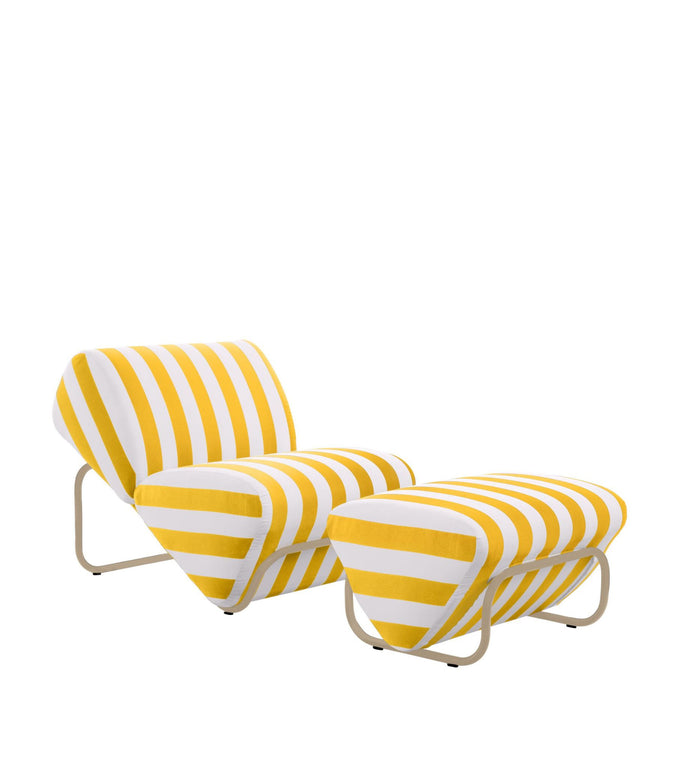 Outdoor Trend Module Lounge & Footstool set – TH Brown