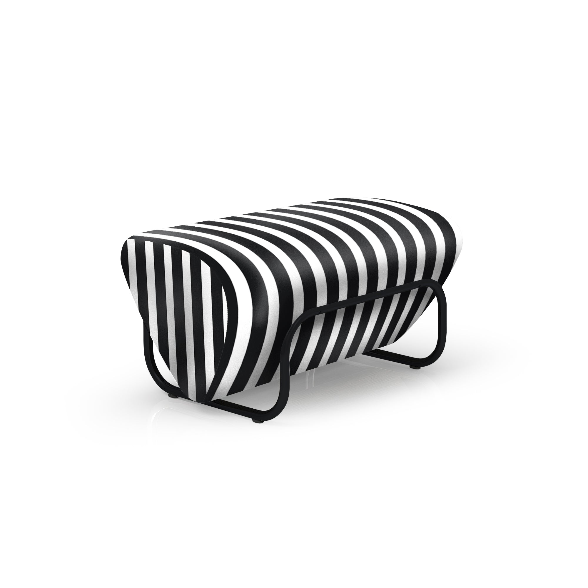 Outdoor Foot Stool | Foot Stool With Cushion | TH Brown